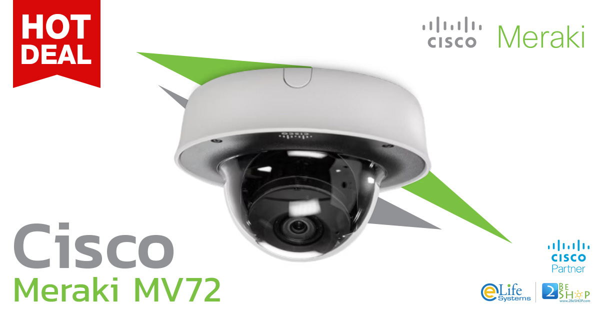 ช้อป [MV72X-HW] Cisco Meraki MV72 ราคาถูก ซื้อออนไลน์ที่นี่ ส่งฟรี